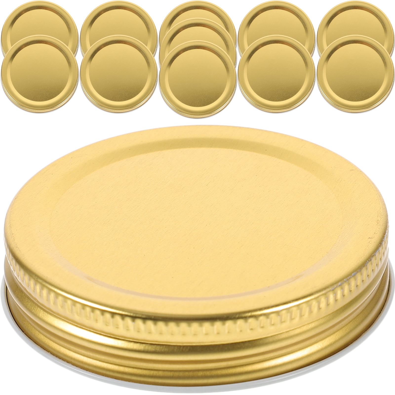 Meijiashe 12pcs Reusable Metal Lids for Wide Mouth Mason Jars - Walmart.com