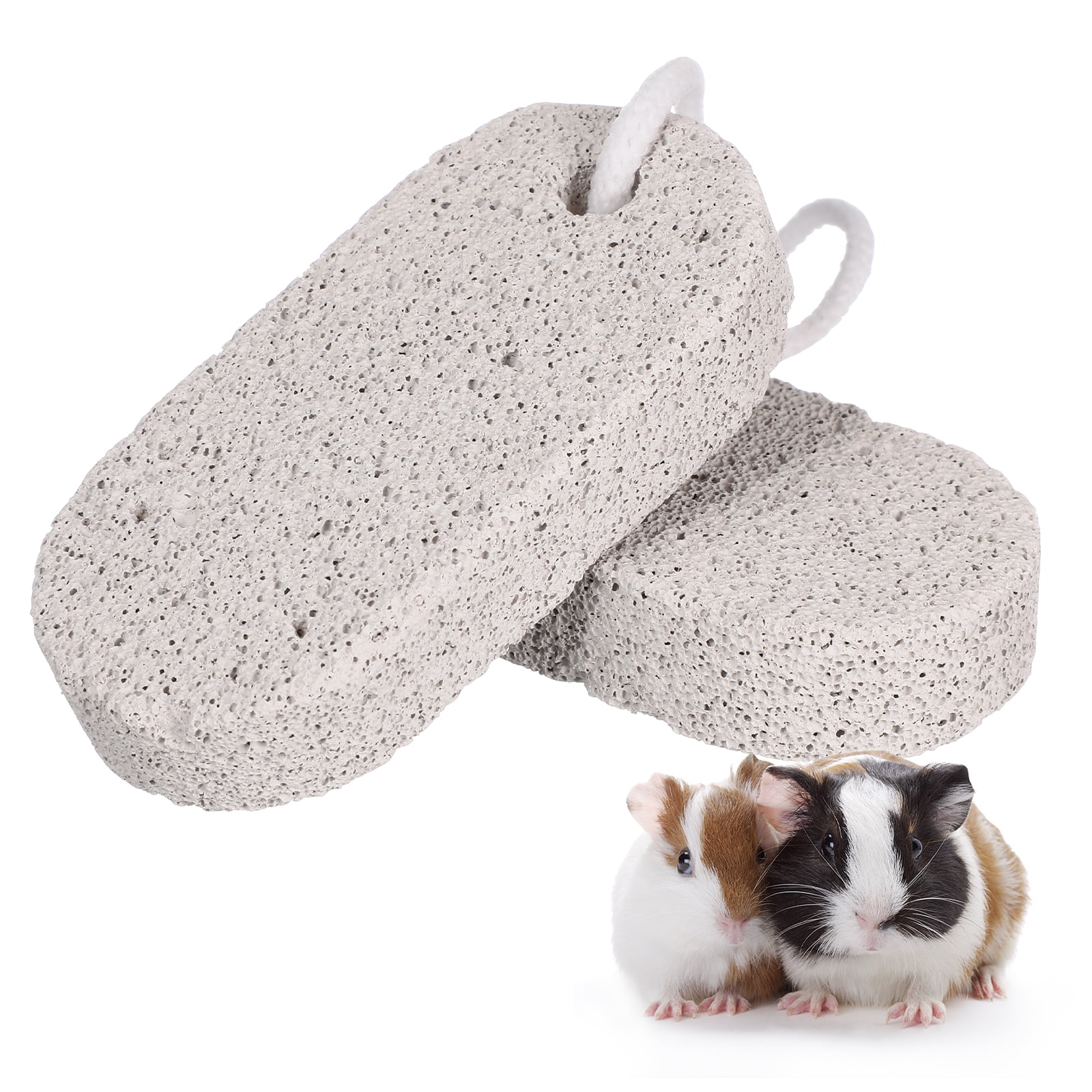 Meijiashe 2 Pcs Pet Teeth Grinding Stone Calcium Mineral 9x4.5cm Pet ...
