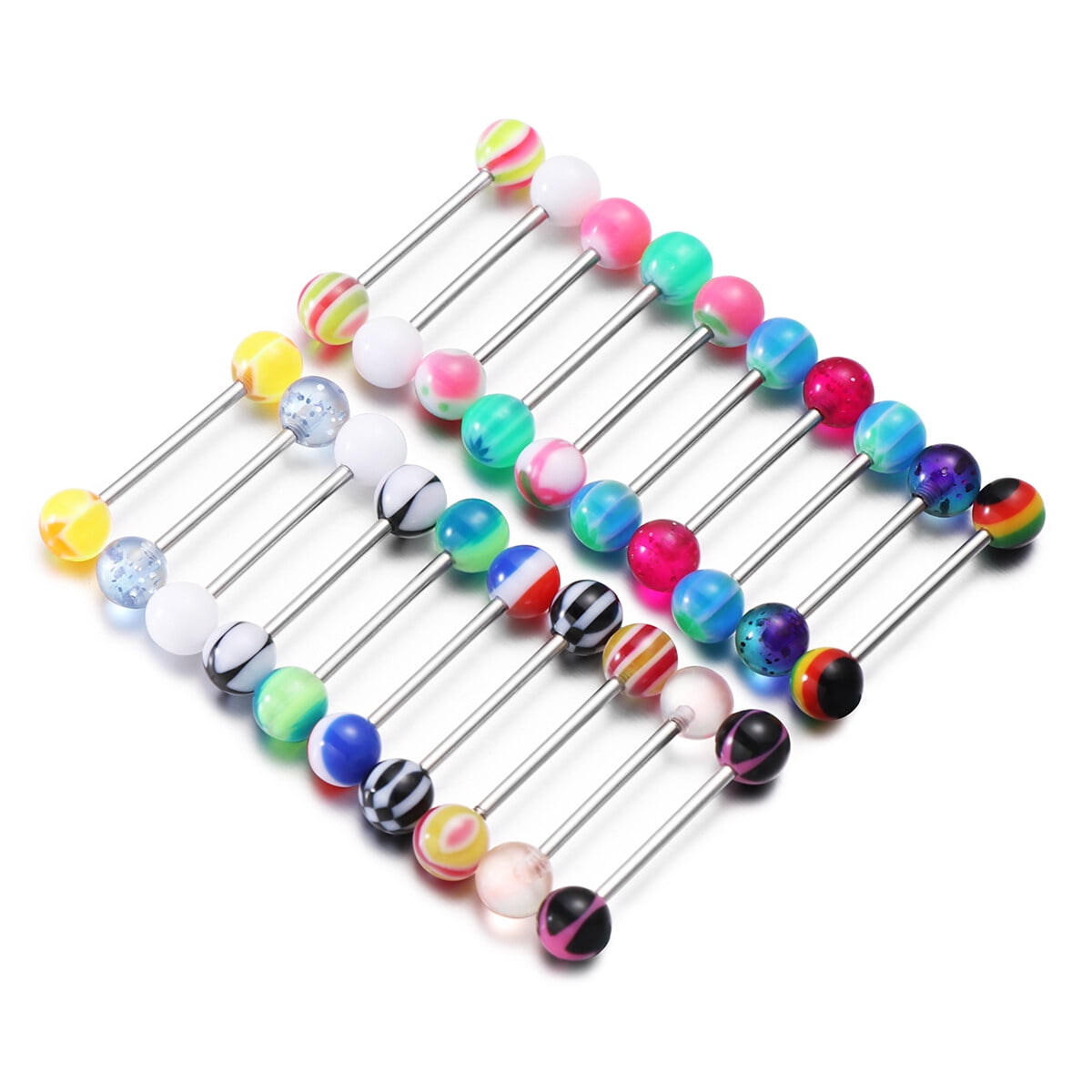 Meijiashe 20pcs Colorful Human Body Piercing Jewelry Stainless Steel ...