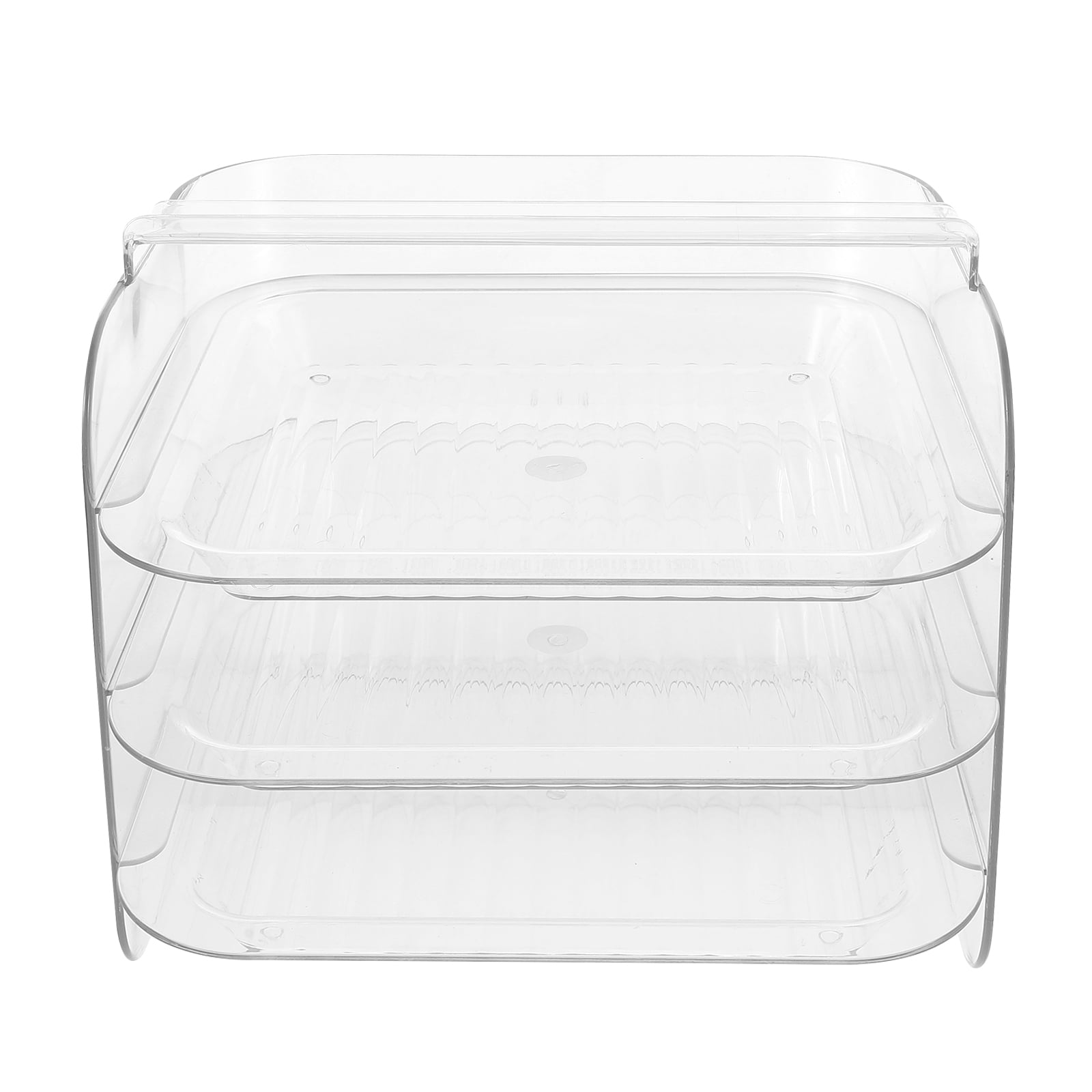 Meijiashe 3 Tier Cupcake Holder with Pull Out Drawers - Stackable Food ...