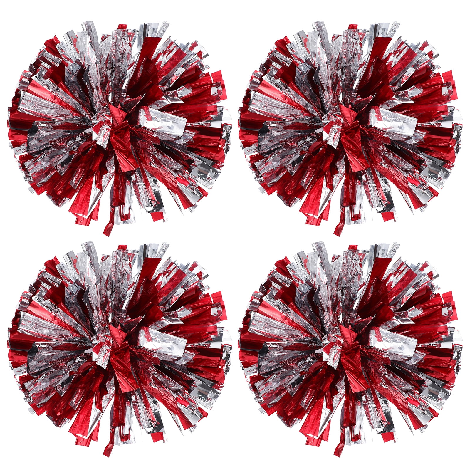 Meijiashe 4pcs Portable Cheerleading Hand Flowers Cheerleader Pom Poms ...