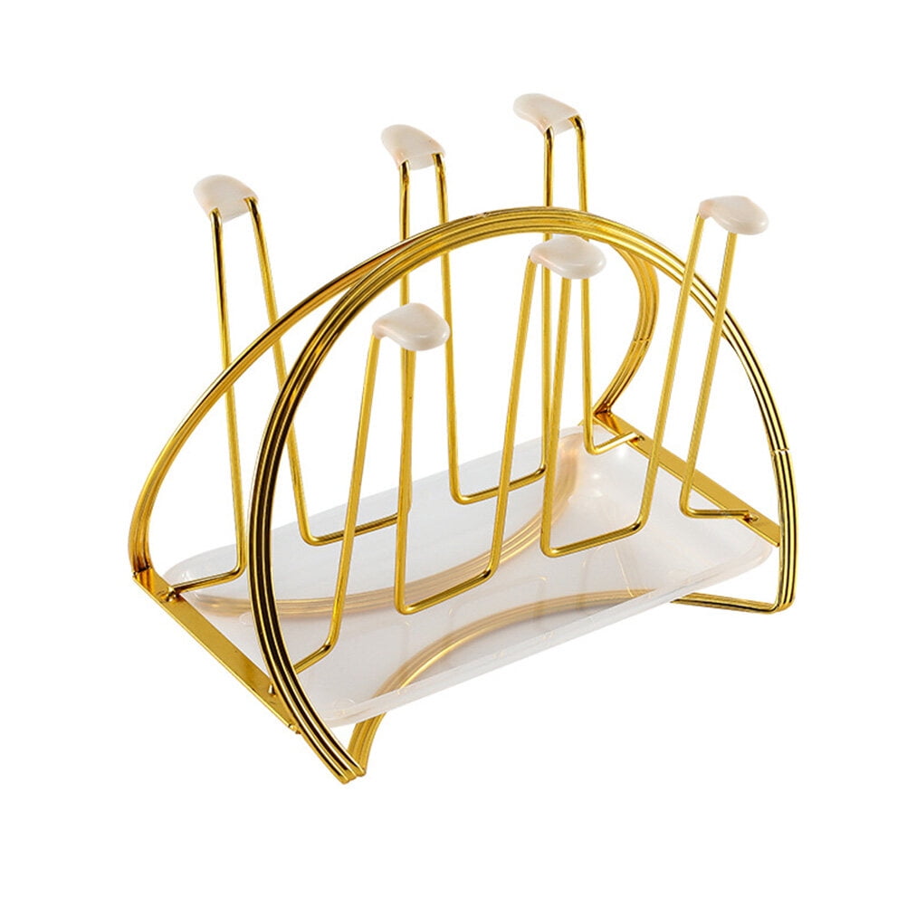 Meijiashe 6 Cup Drying Rack with Drip Tray for Mugs & Cups - Walmart.com