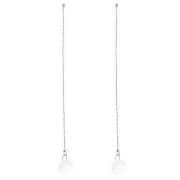 4-Piece Set of Decorative Long Metal Ceiling Fan Chain Pulls, Extender ...