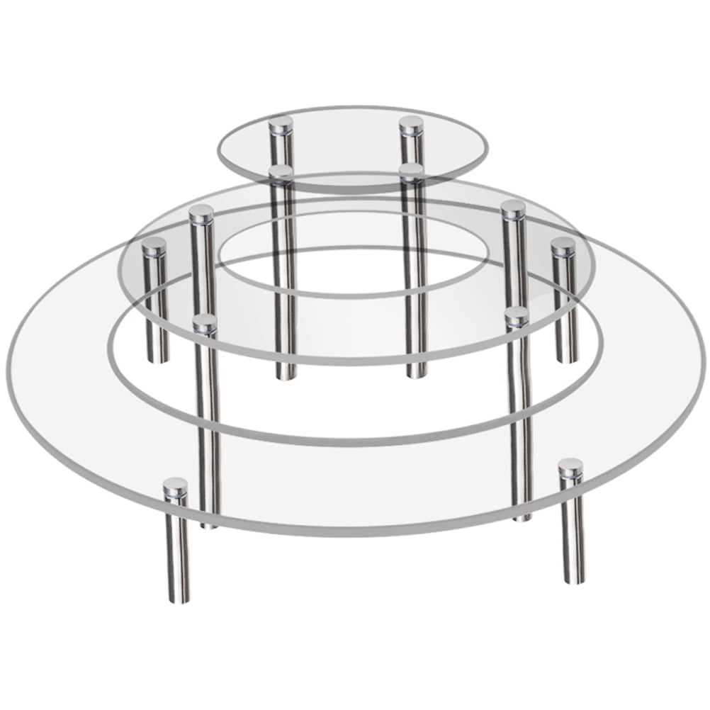 Meijiashe Clear Acrylic Cupcake Stand 3 Tier Display for Wedding ...