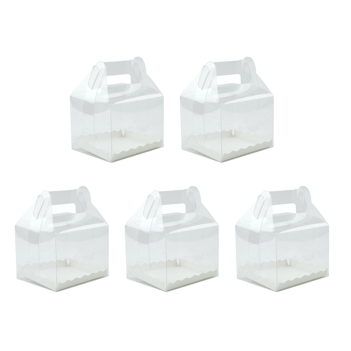 Meijiashe Clear Cake Boxes with Window - 5pcs - Walmart.com