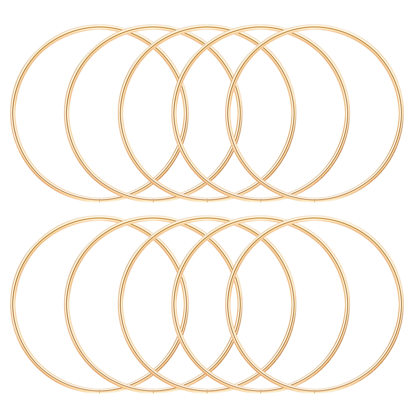 Meijiashe DIY Rings 10pcs Metal Wreath Rings Dreamcatcher DIY Craft Circles Round Metal Rings ...