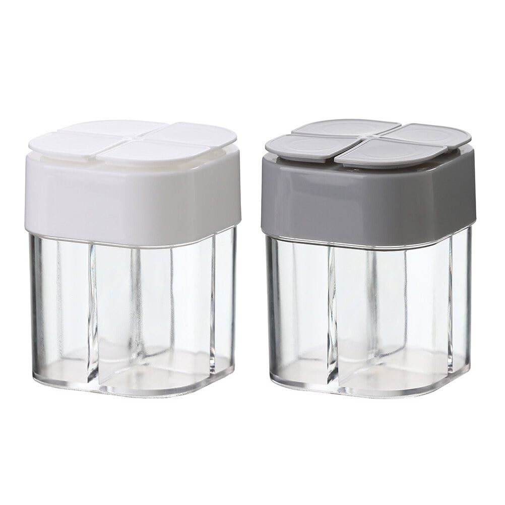 Meijiashe Glass Spice Jars with Shaker Lids - Set of 2 - Walmart.com