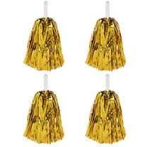 Chassé Metallic Cheerleading Poms - Shiny Metallic Cheer Pom with Baton ...