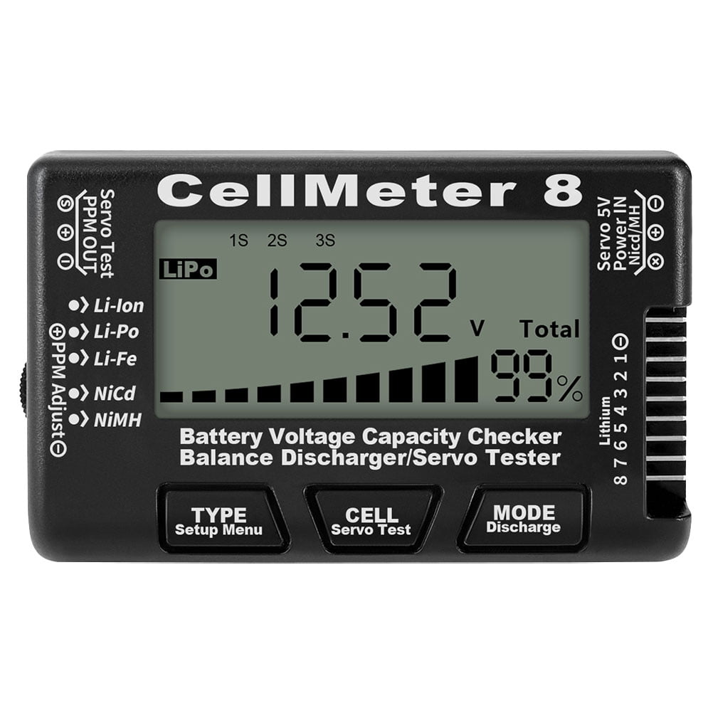 Meijiashe Rc Cellmeter 8 Battery Capacity Checker Lipo Tester Nicd ...