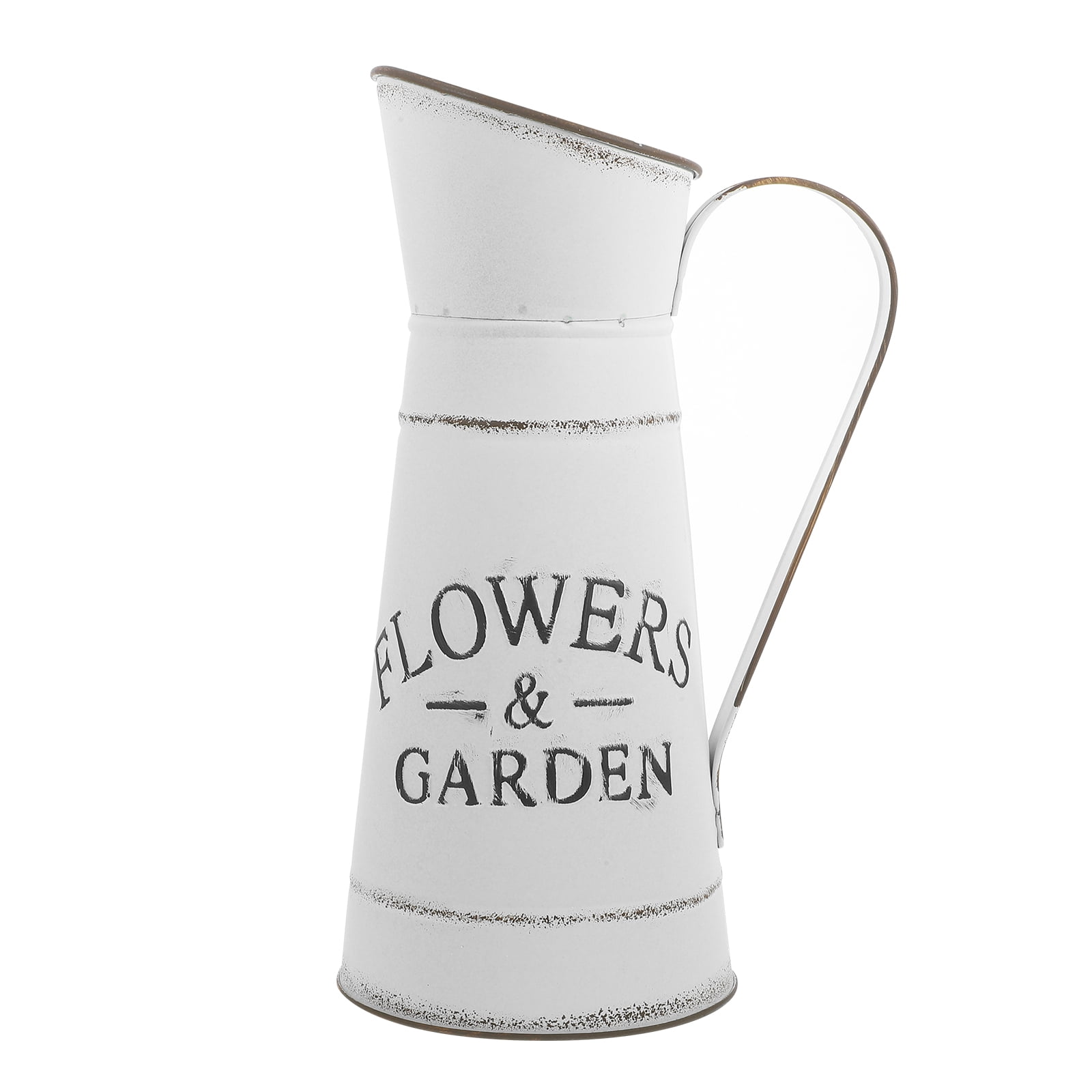 Meijiashe Shabby Chic Flowers Jug Vase Pitcher Farmhouse Decorative ...