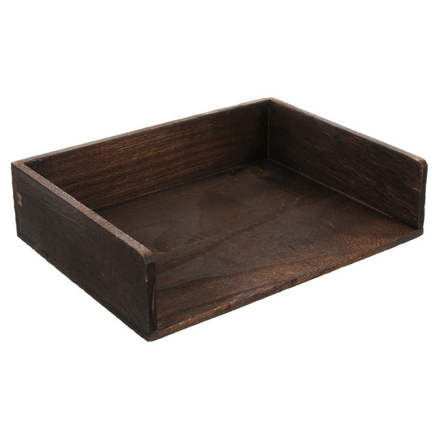 Meijiashe Stackable Wood Paper Tray Desk Organizer File Holder ...