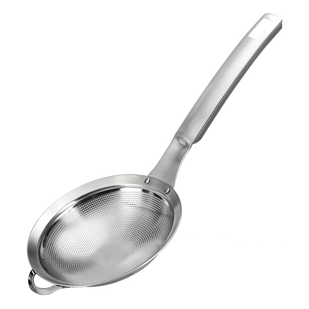 Meijiashe Stainless Steel Mesh Strainer Colander with Long Handle Spoon ...
