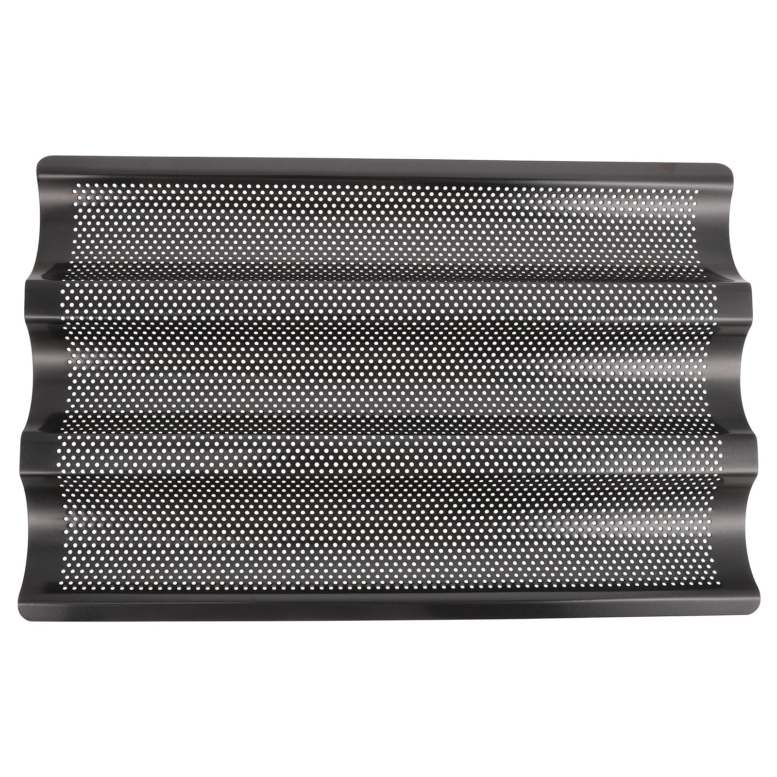 Meijiashe Stainless Steel Perforated French Bread Pan - 3 Loaf Nonstick ...