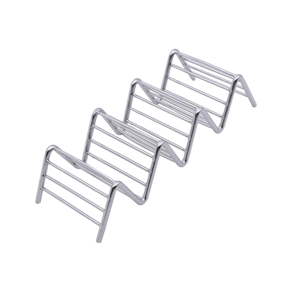 Meijiashe Stainless Steel Taco Stand Tray - Holds 3 or 4 Tacos, Keeps ...