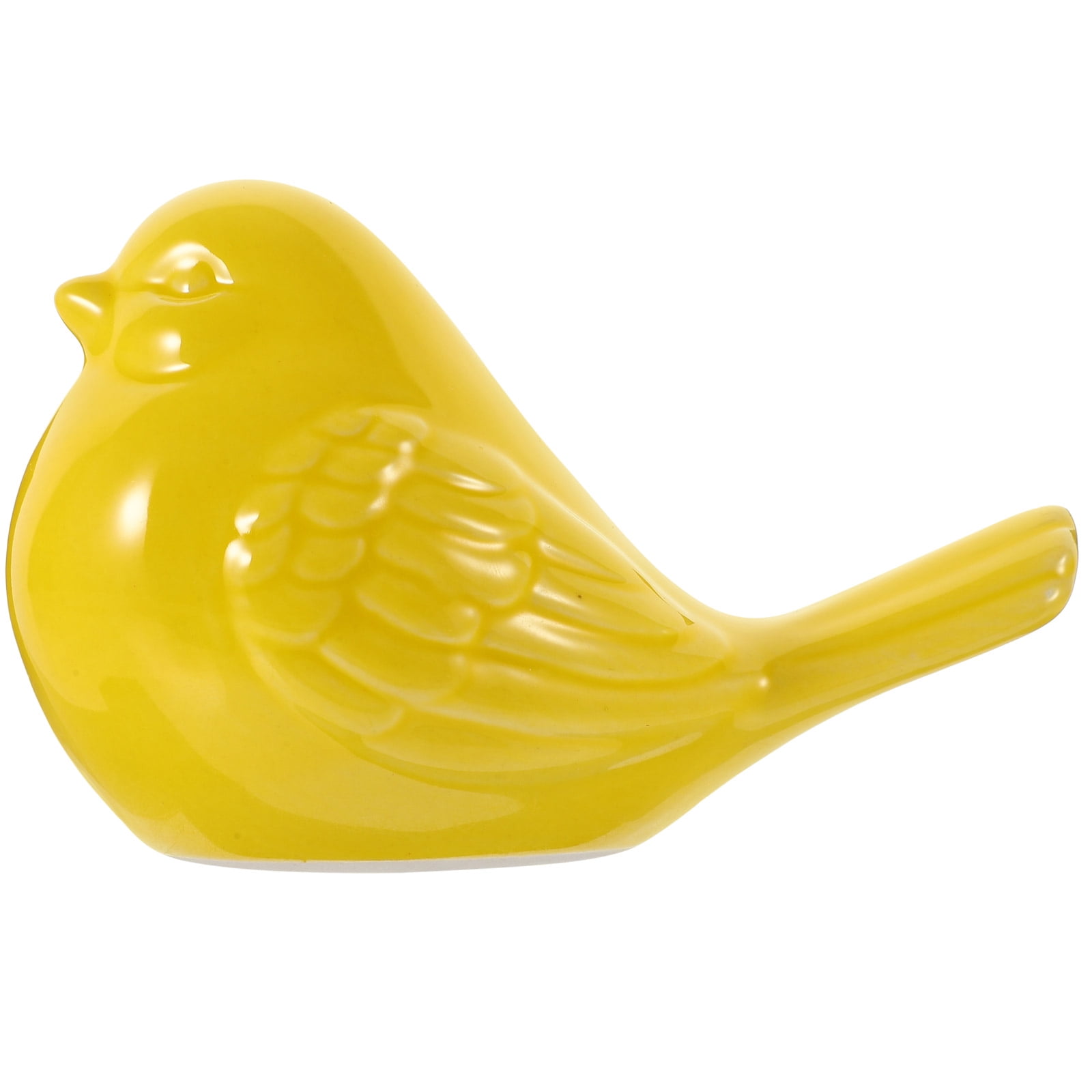 Meijiashe Yellow Glazed Ceramic Bird Statue - Modern Magpie Figurine ...