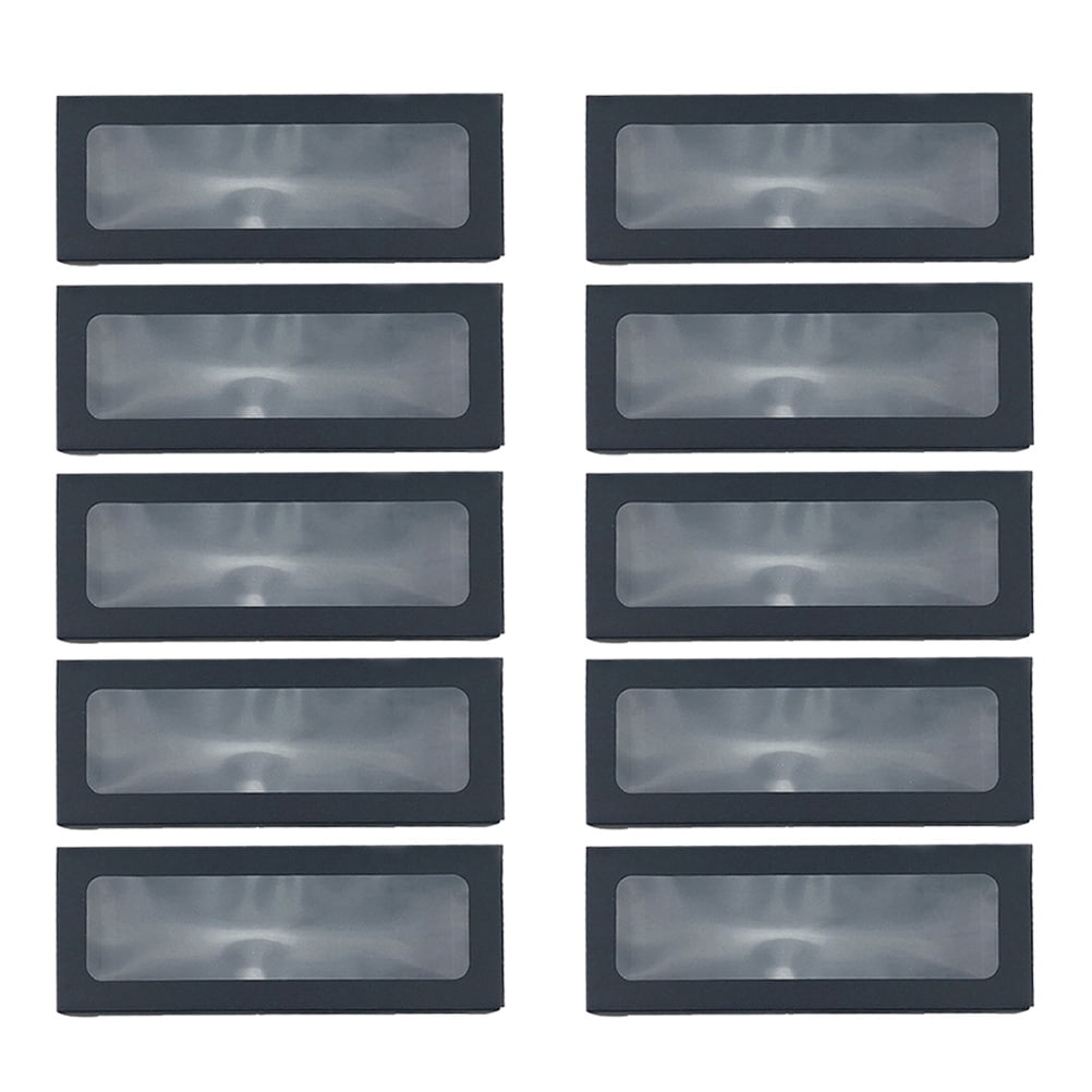 Meijiashe long candy box 10PCS Clear PVC Window Swiss Roll Paper Boxes ...
