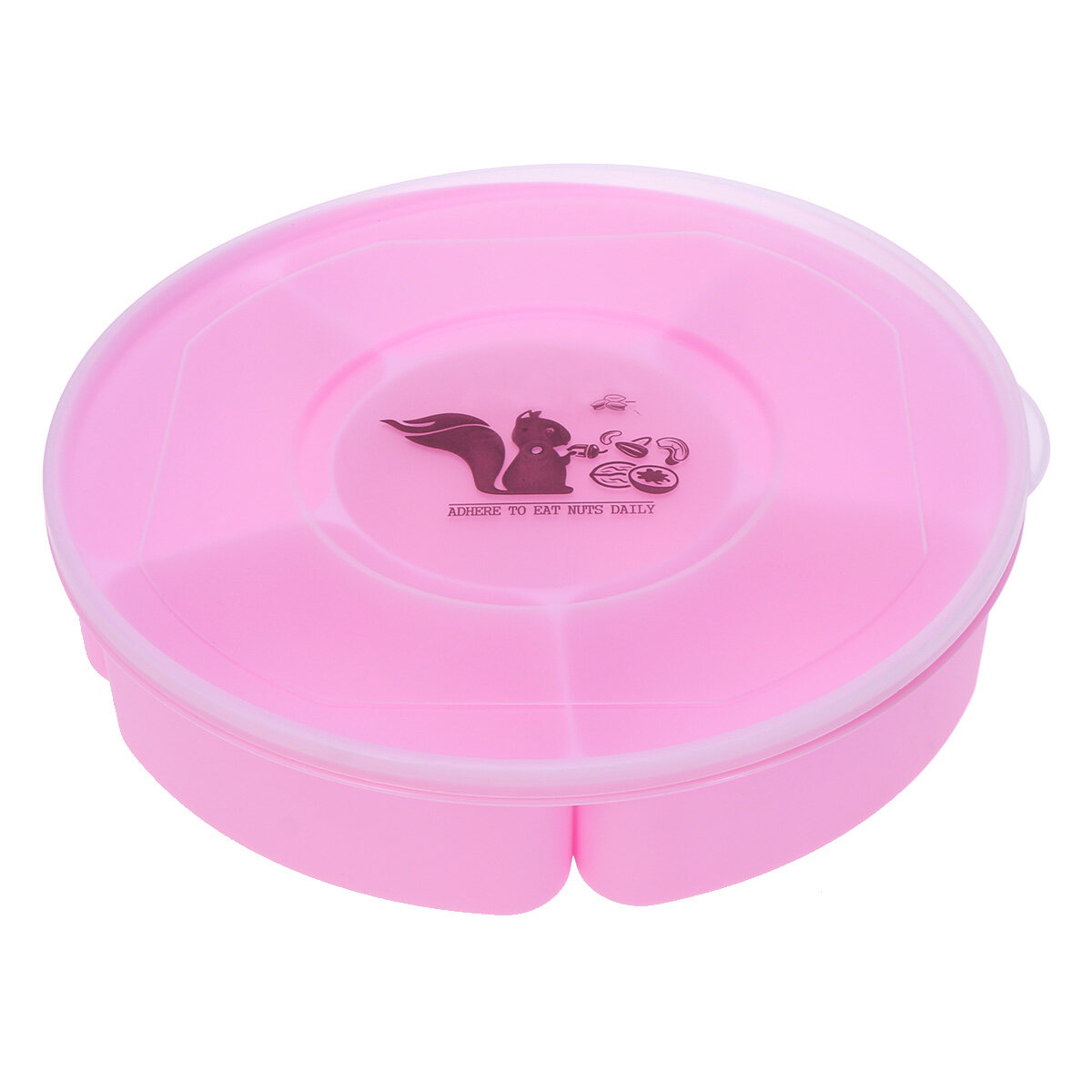 Meijiashe snack tray with lid Creative Plastic Multi Sectional Snack ...