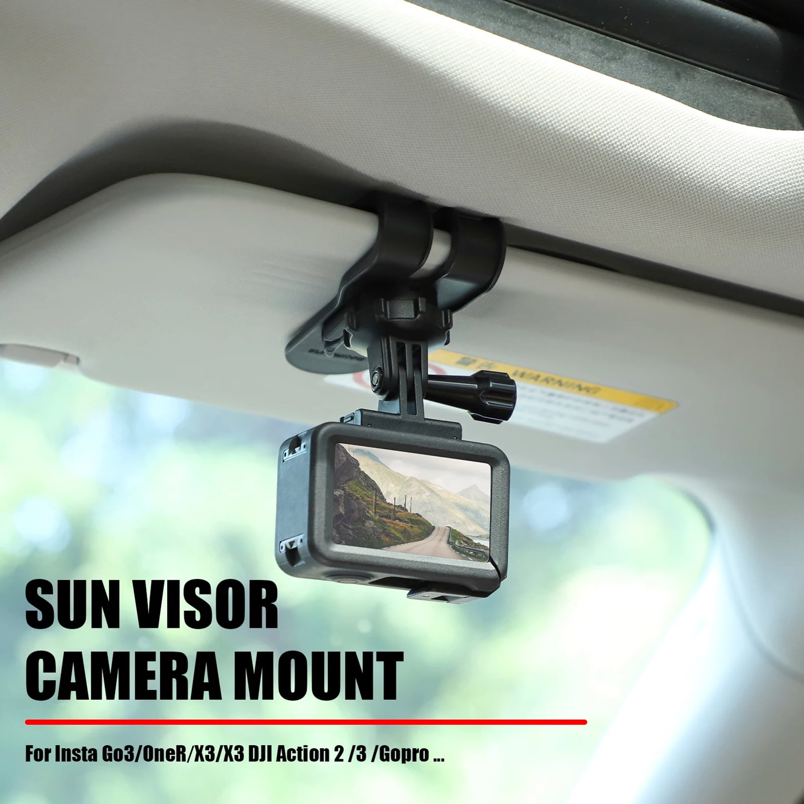 Meijuhug Car Sun Visor Mount 360-degree Rotating Anti-slip Quick ...