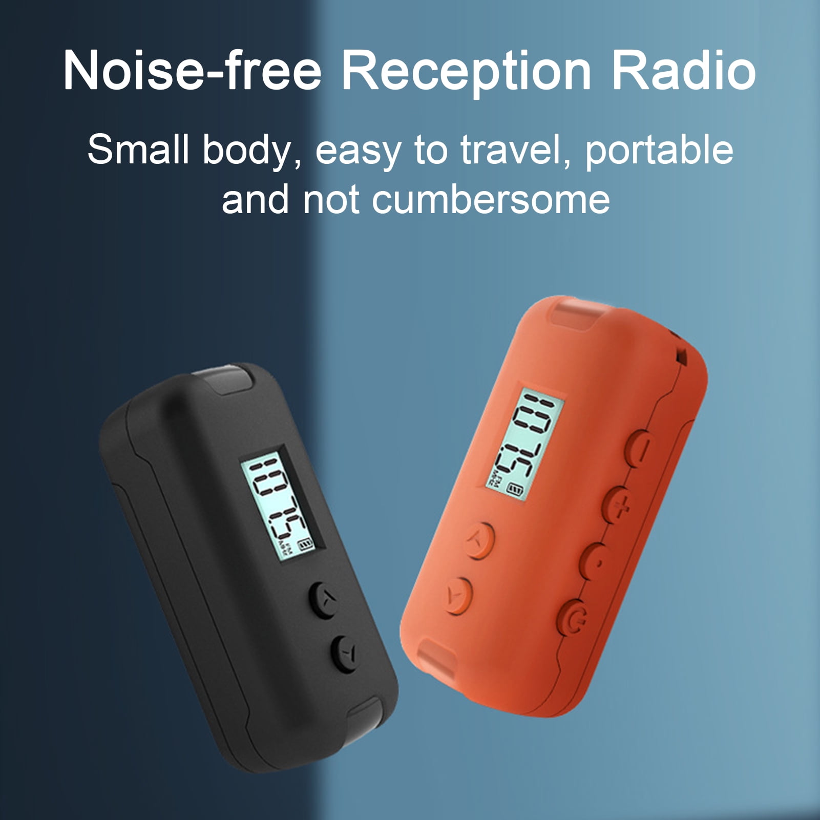Meijuhug Portable FM Radio with DSP Chip Clear Reception Noise-Free ...