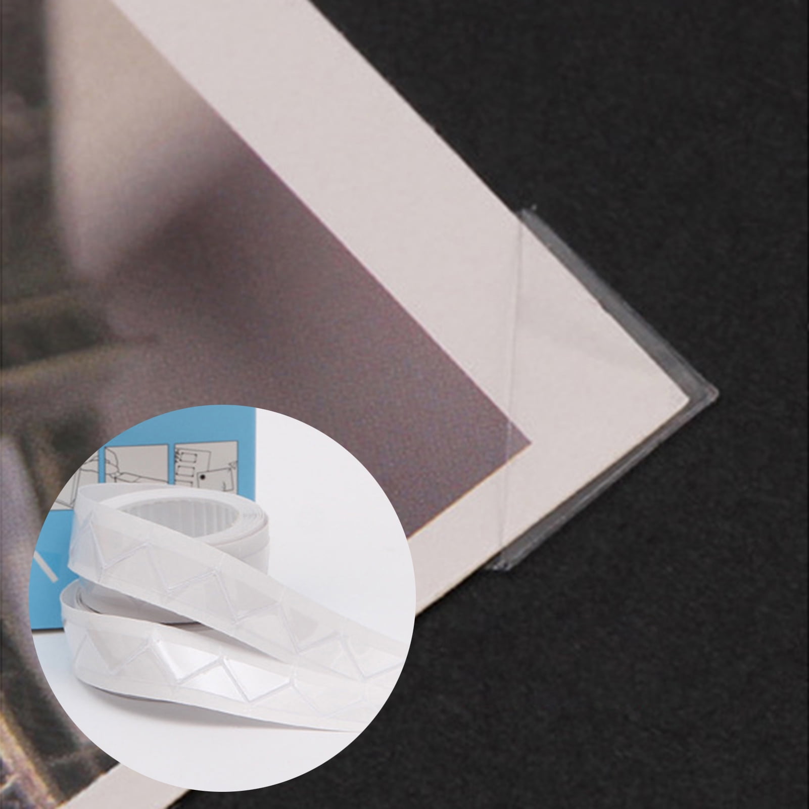 Meijuhuga 1 Box Photo Frame Corners Transparent Multi Purpose Triangle ...