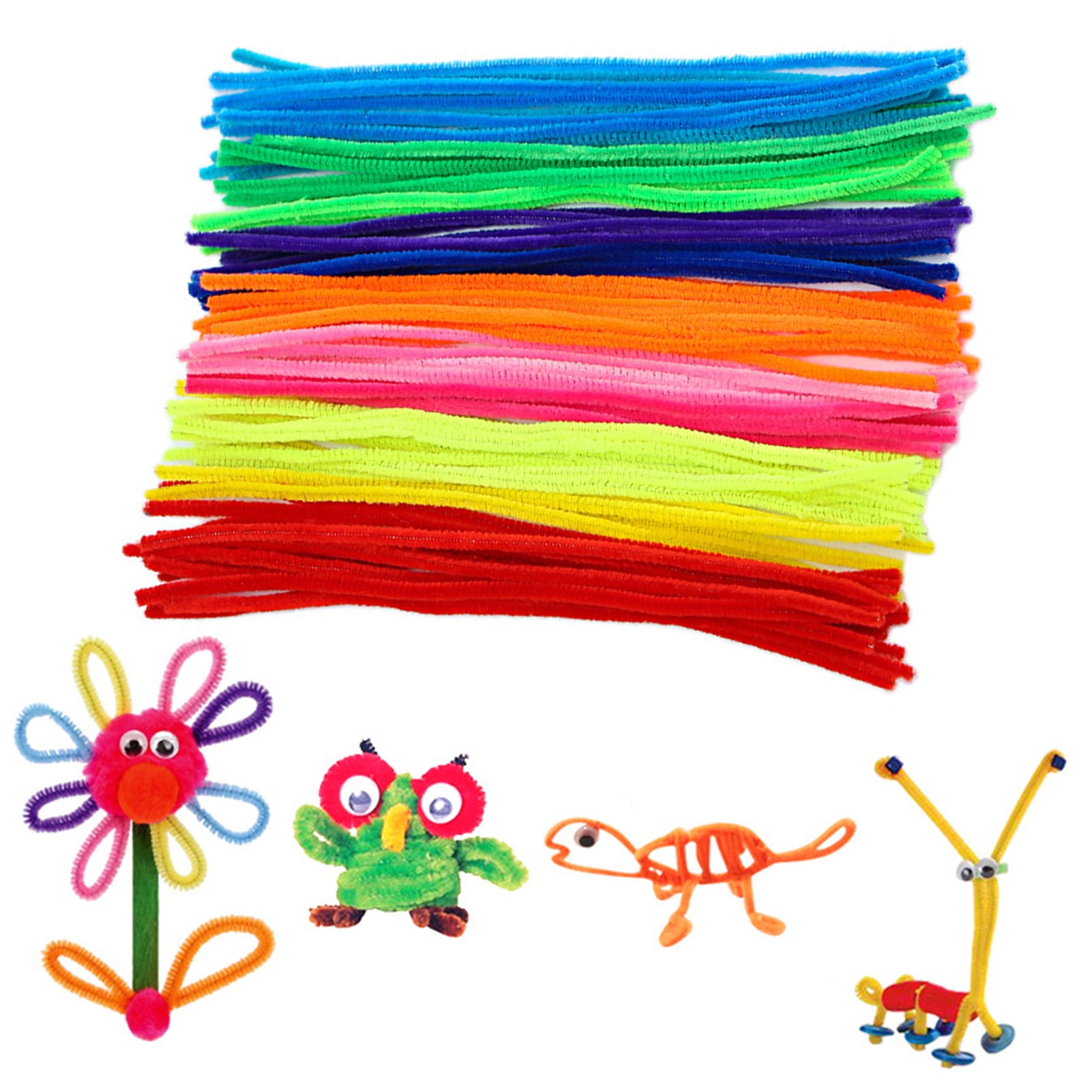 Meijuhuga 1 Set Pipe Cleaners Soft Touch Super Dense Plush Handmade ...