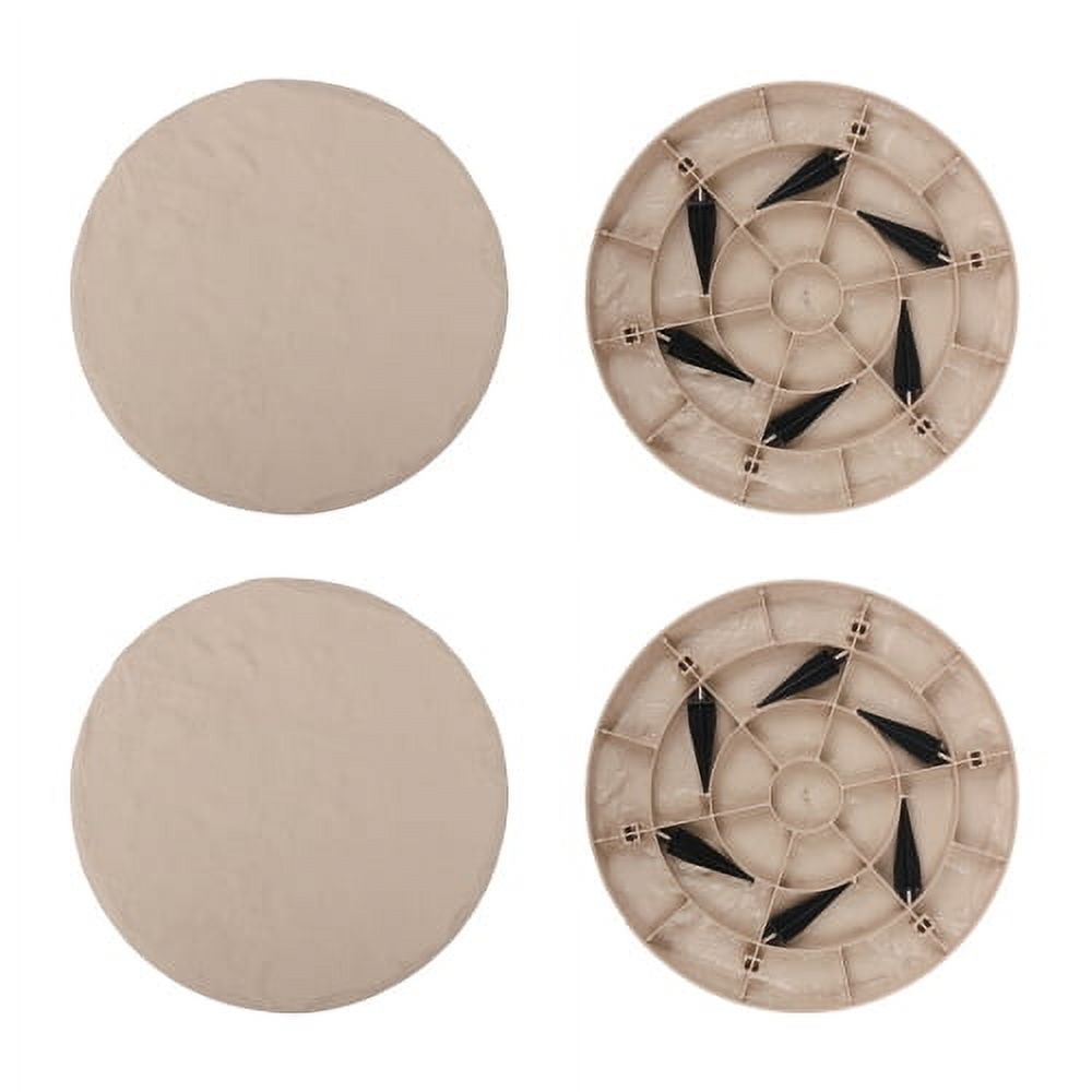 Meileang 4Pcs Outdoor Stepping Stone Weather-proof Garden Yard Lawn ...