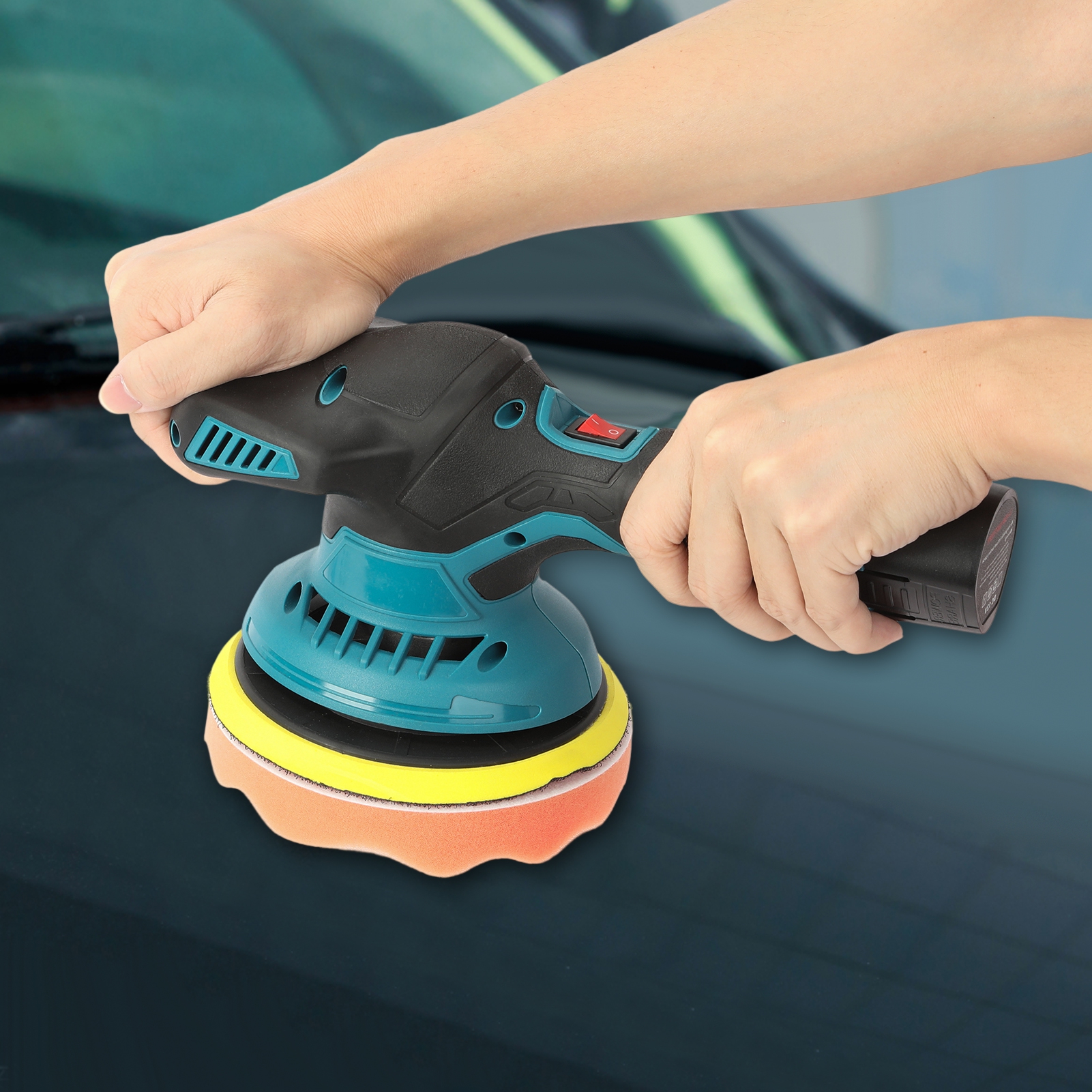Meileang Car Polisher 6 Variable Speed Battery Powered Cordless ...