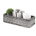 Meilimei Woven Toilet Paper Storage Basket, 14.2"L Waterproof Tank ...