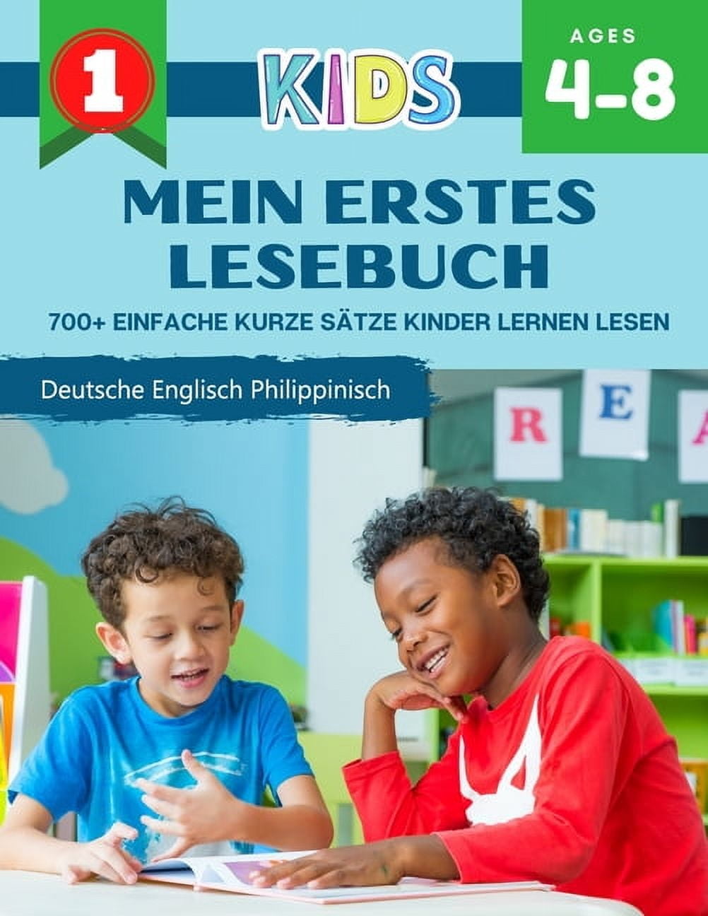 Mein Erstes Lesebuch 700+ Einfache Kurze Sätze Kinder Lernen Lesen ...