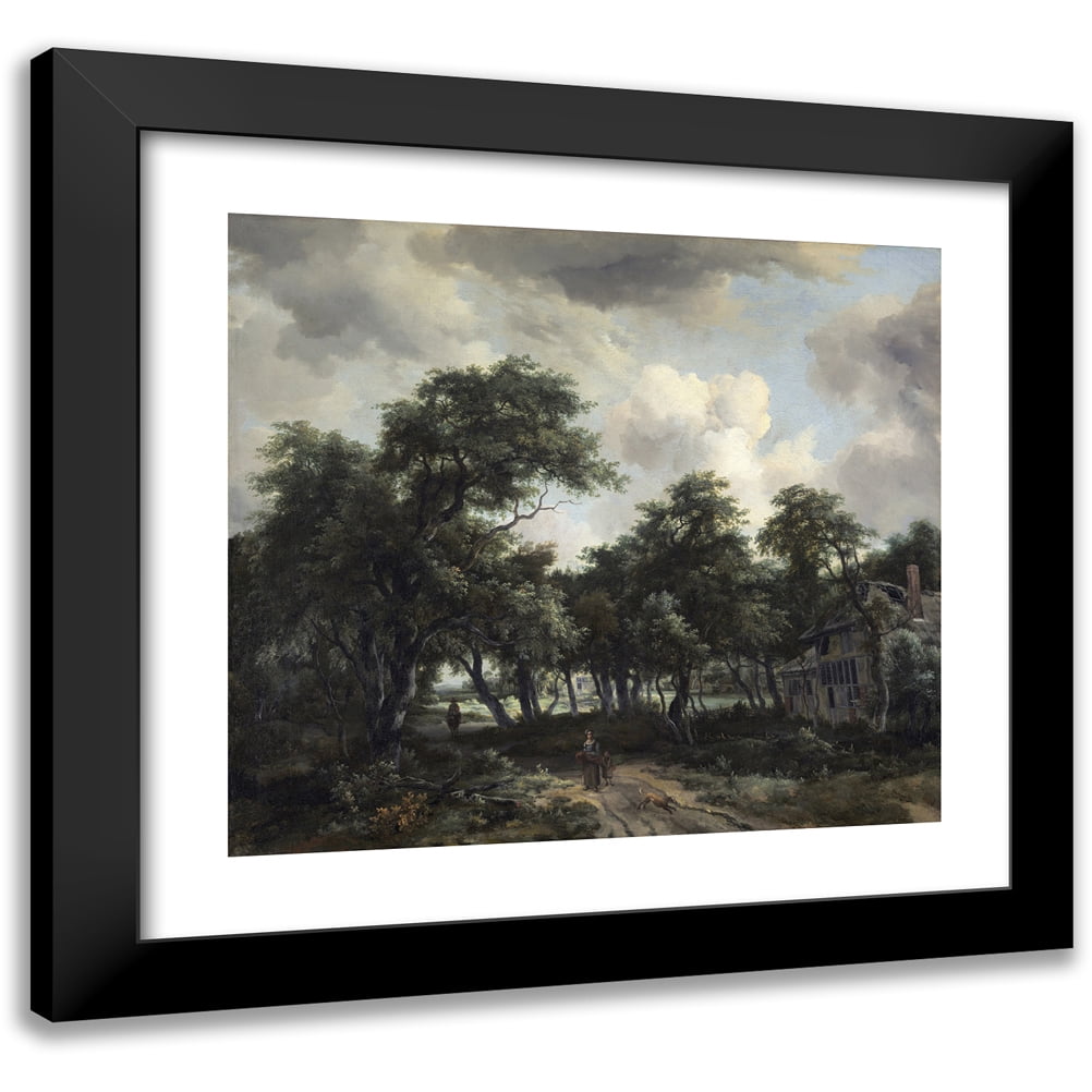 Meindert Hobbema 22x20 Black Modern Framed Museum Art Print Titled ...