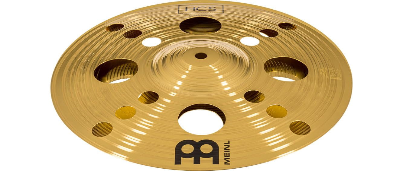 Meinl HCS 12 Inch Trash Stack Cymbal Pair with Holes, Brass Alloy Drum ...