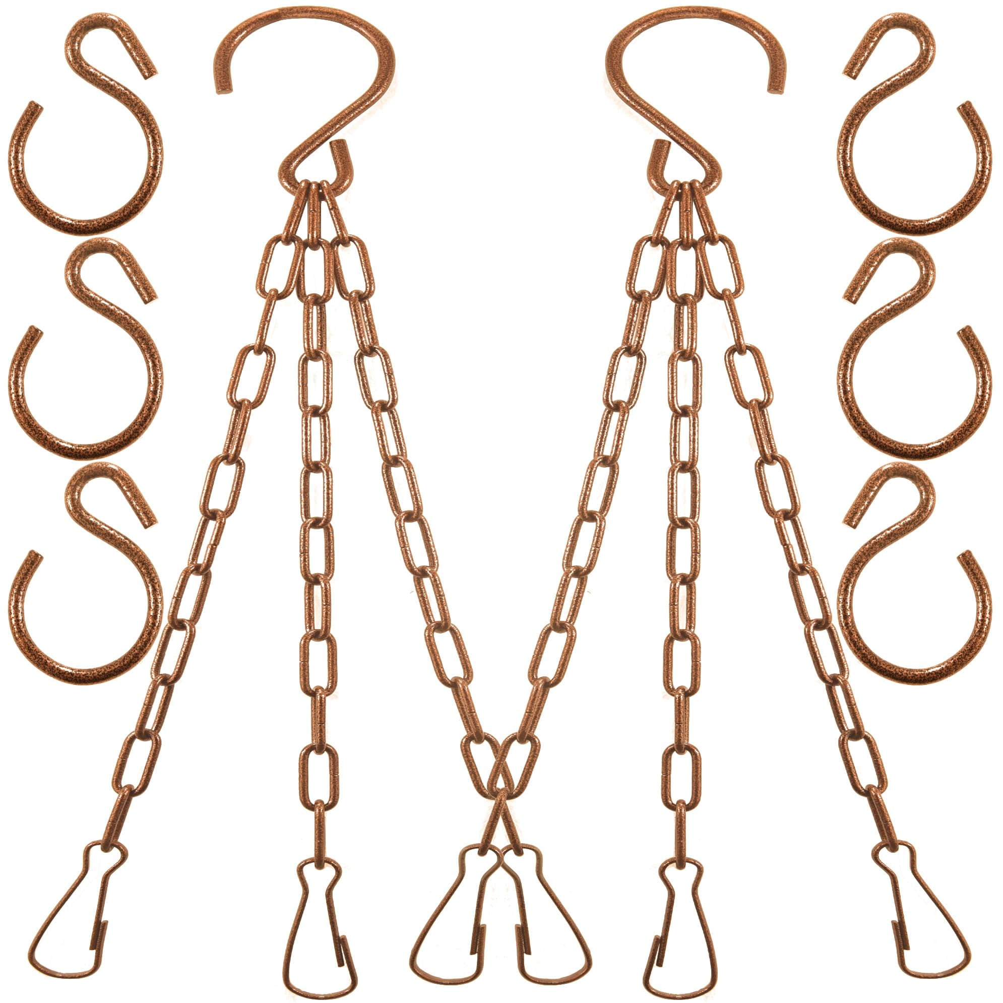 Meinvcisi 2Packs 23Inch 60lbs Heavy Duty Copper-Colored Metal Hanging ...