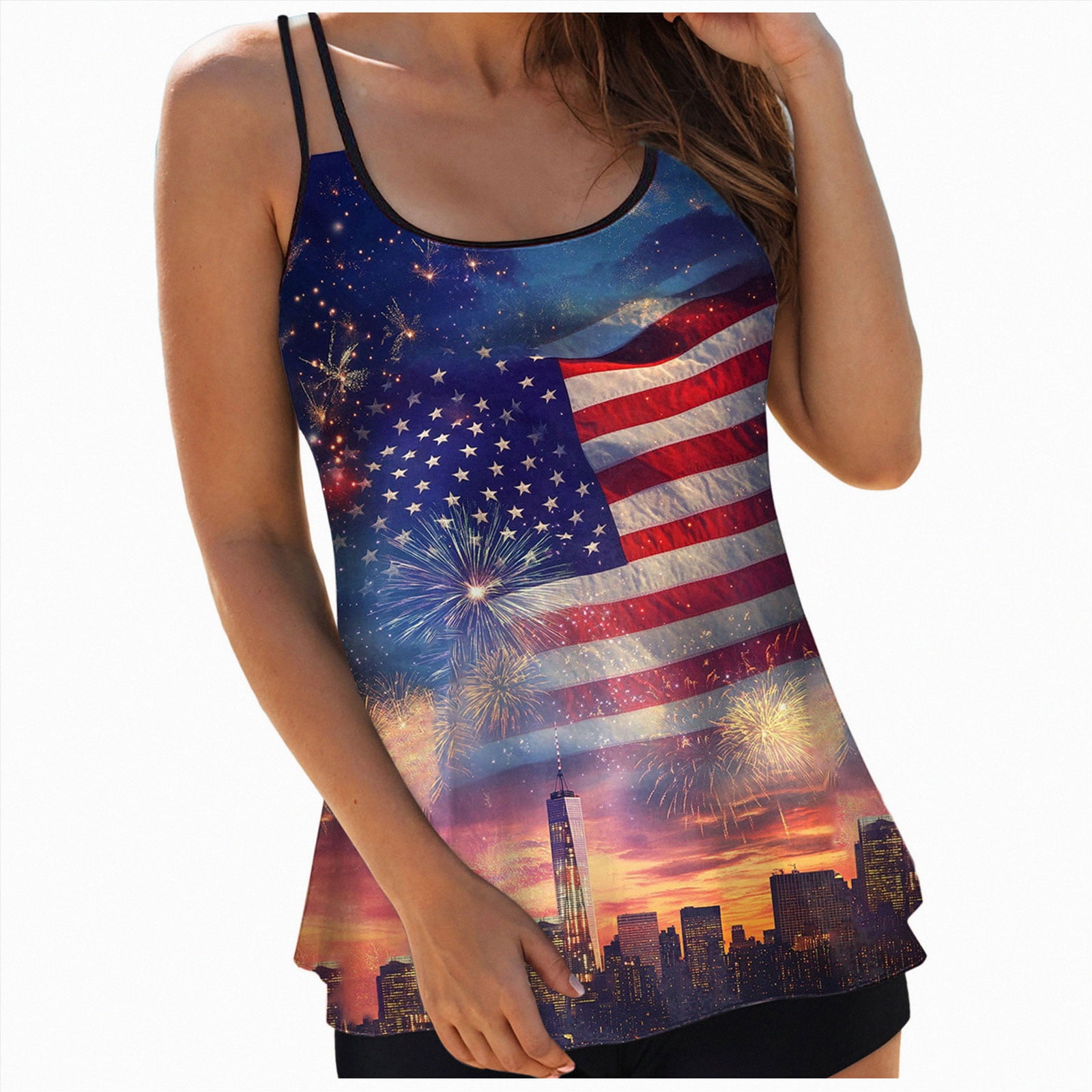 Meiodtion Tankinis Swimsuit Sets for Women Adjustable Straps Halter Neck Bikinis Mix Match ...