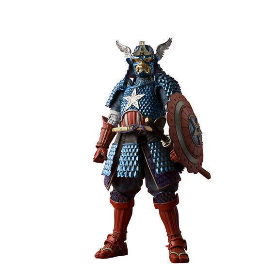 Meisho Manga Realization Samurai Captain America Action Figure ...