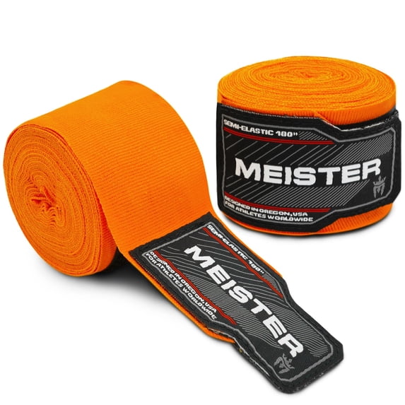 Meister 180" Semi-Elastic MMA Hand Wraps (Pair) - Walmart.com