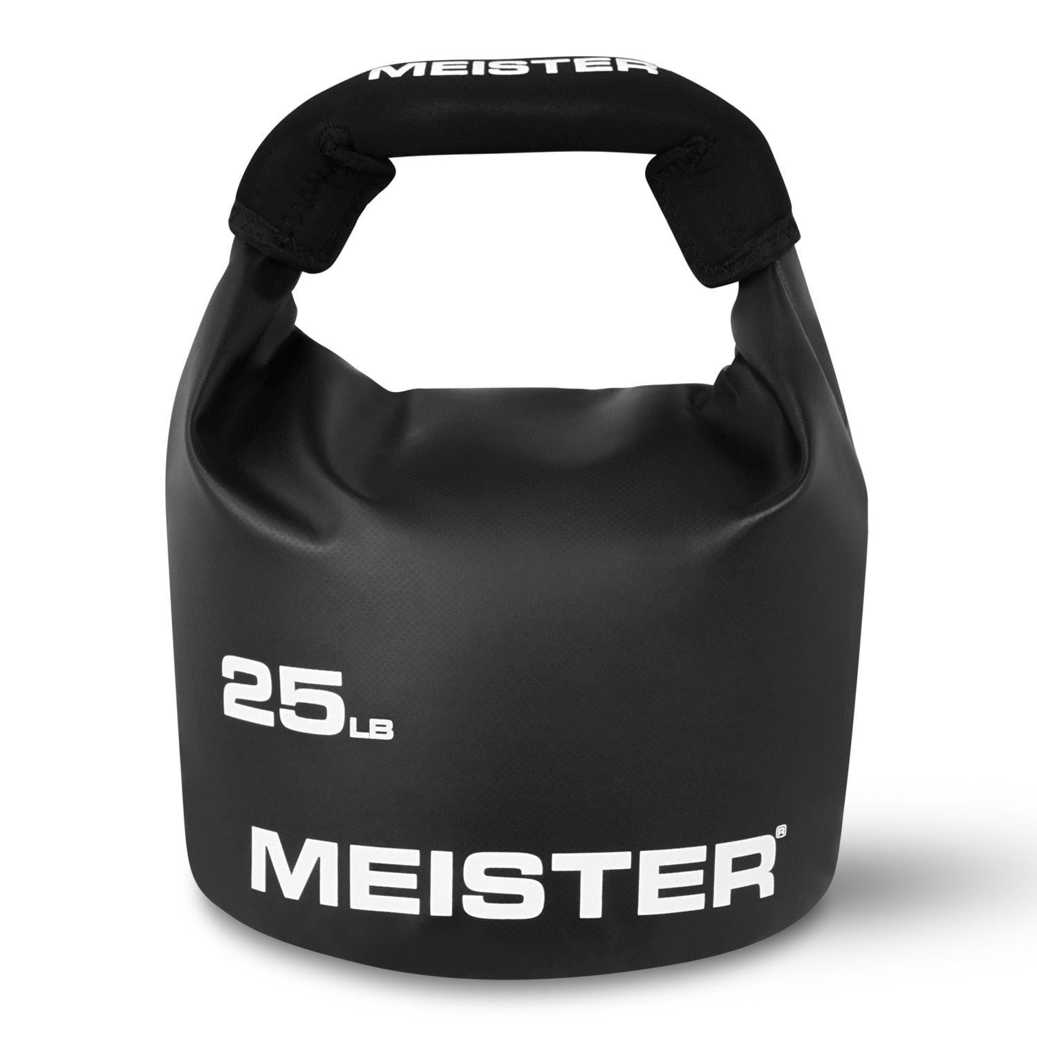 Meister BEAST Portable Sand Kettlebell, Black, 25 lbs, Durable PVC ...