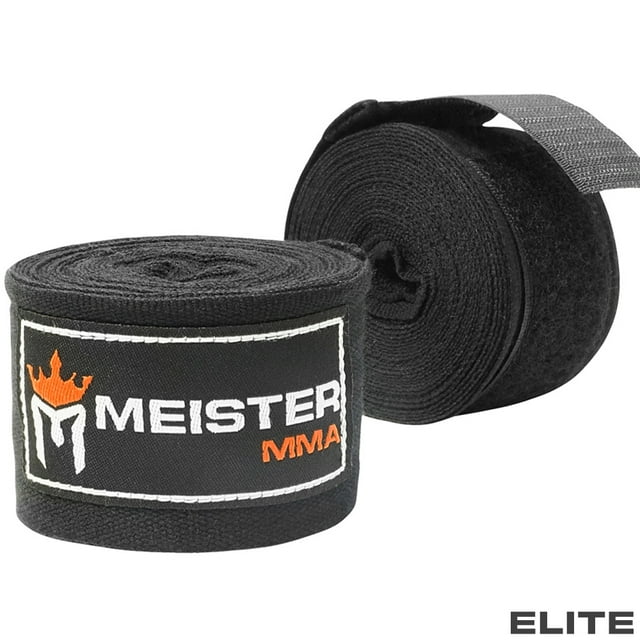 Meister ELITE 180" Adult Hand Wraps for MMA & Boxing (Pair) - Walmart.com