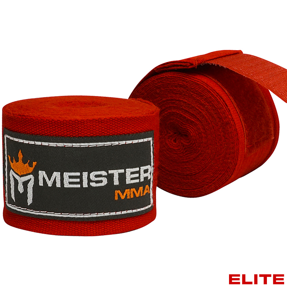 Meister ELITE 180" Premium Adult Hand Wraps for MMA & Boxing (Pair ...