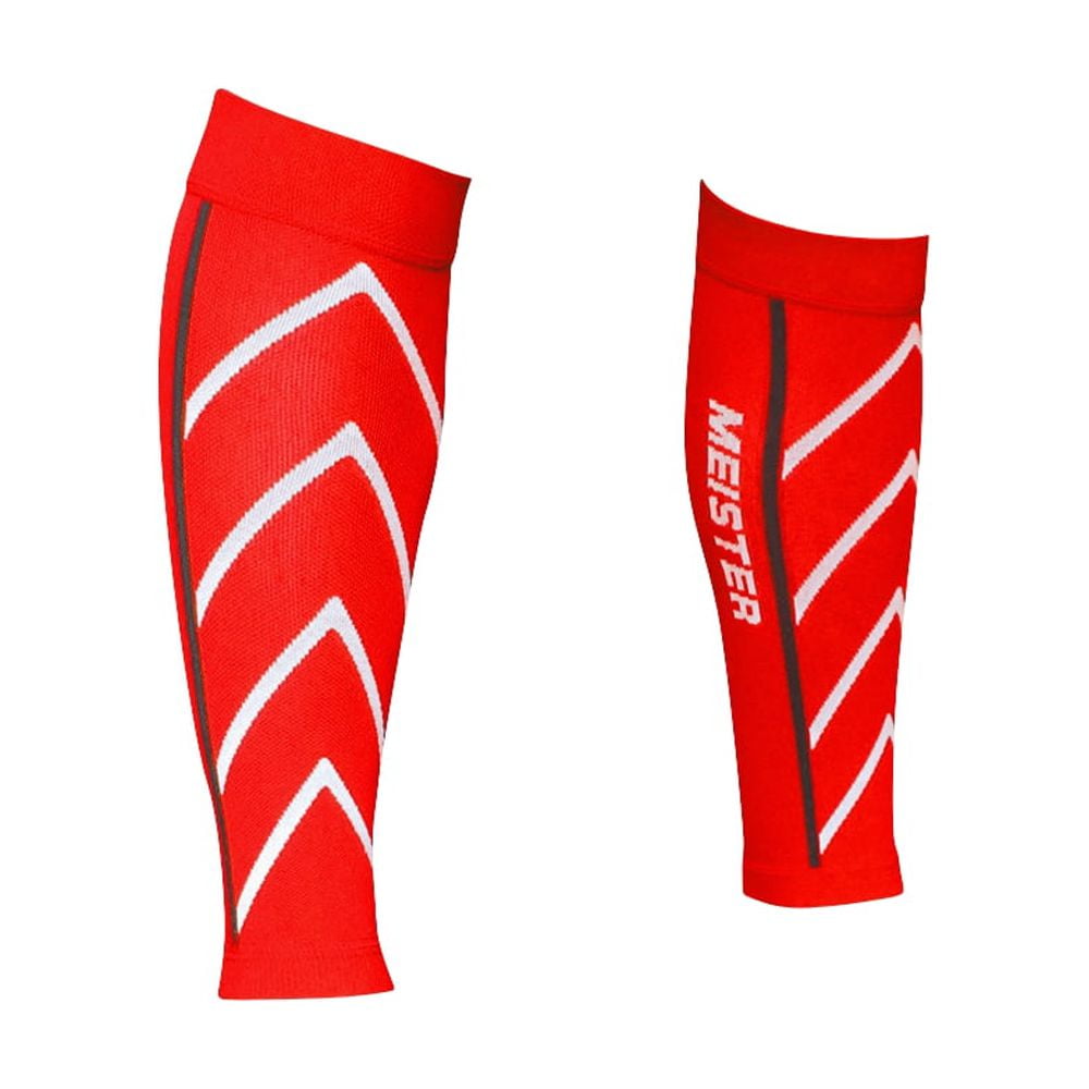 Meister Graduated 20-25mmHg Compression Leg Sleeves (Pair) - Red ...
