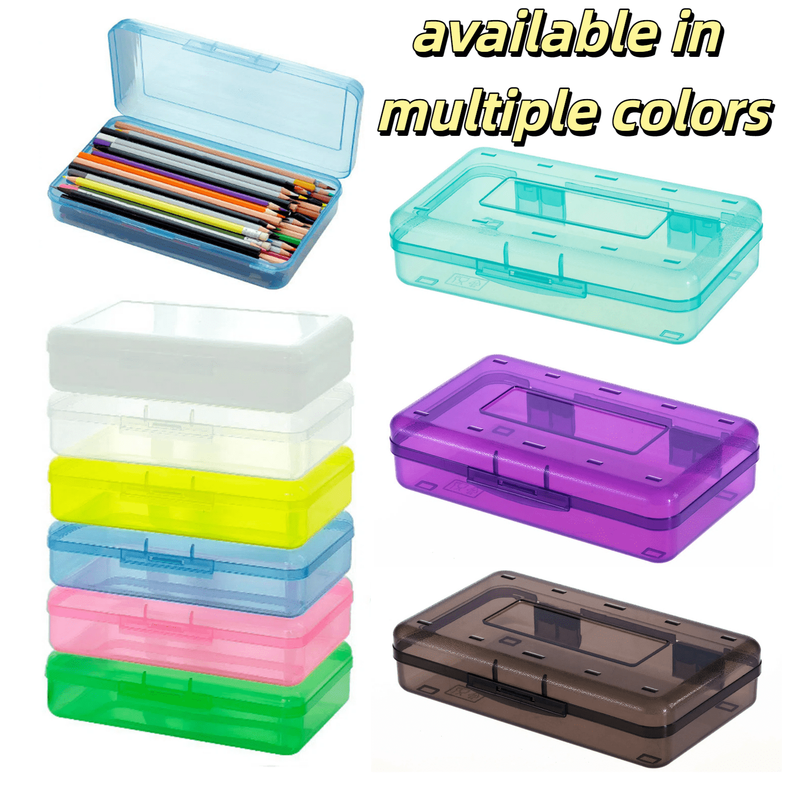 Meitianfacai 1PC Pencil Case Box Storage Container for Organizing with ...