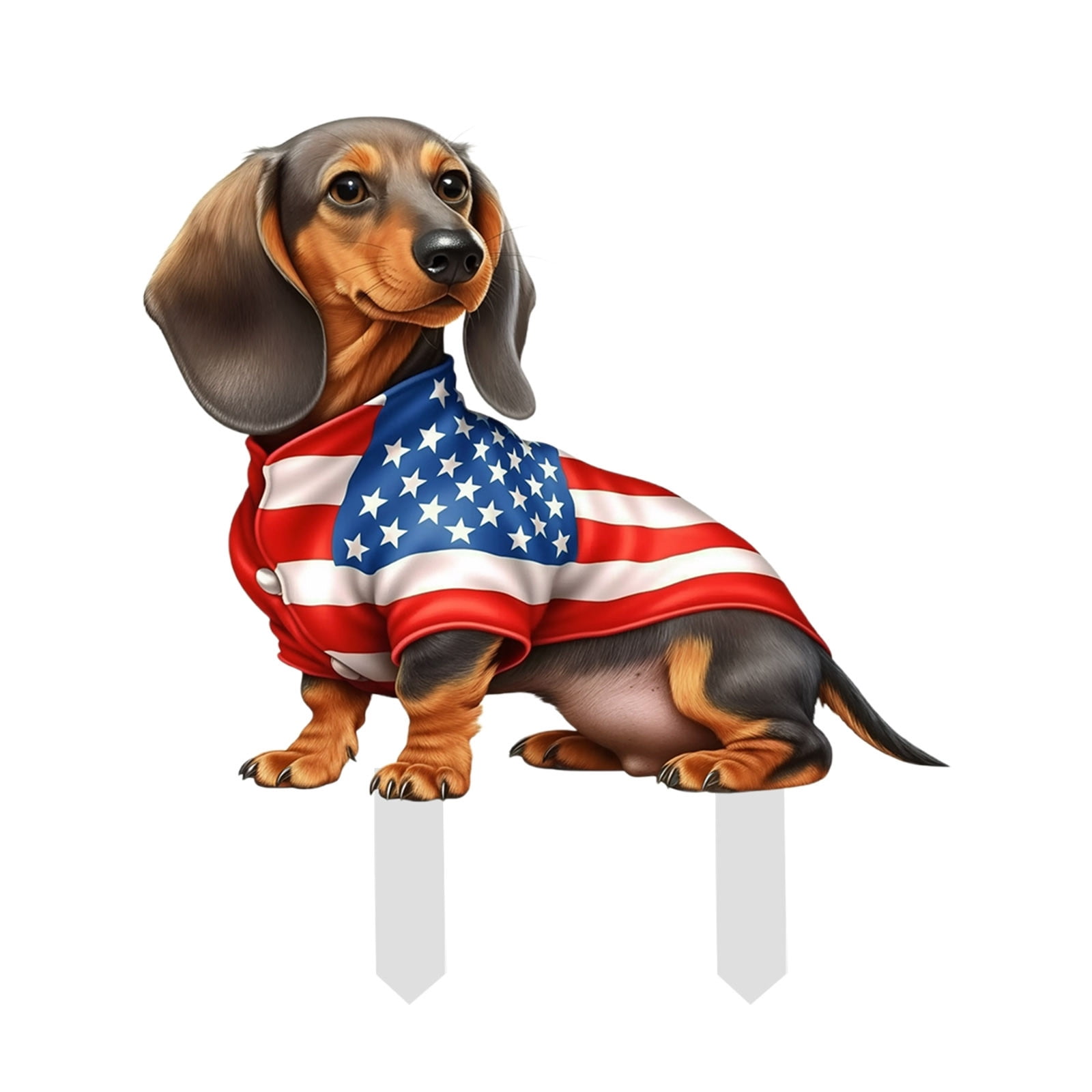 Meitianfacai 4th of July Dog Garden Stake Decor - Weather-Resistant ...