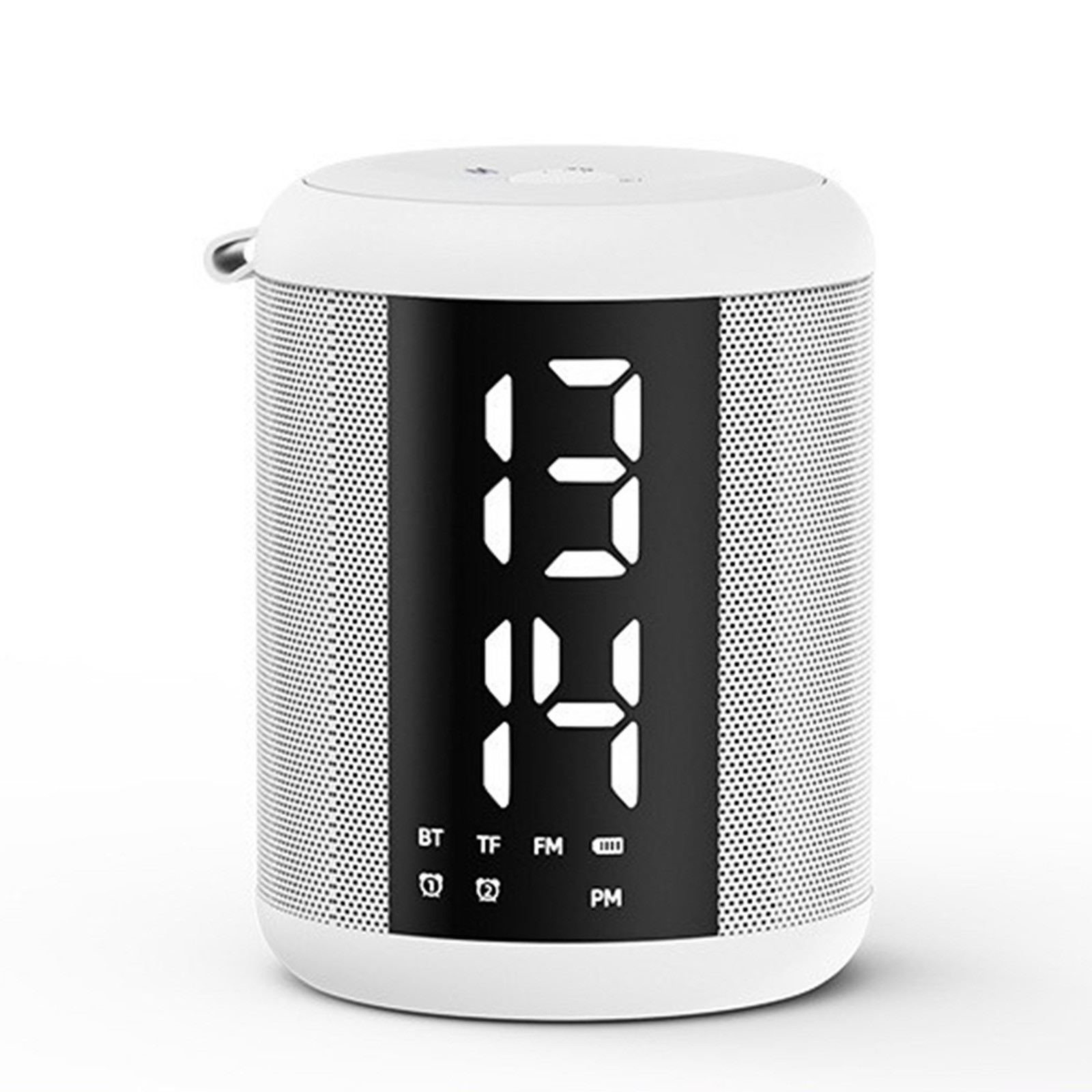 Meitianfacai Bluetooth Speaker Alarm Clock, Dimmable LED Clock Display ...