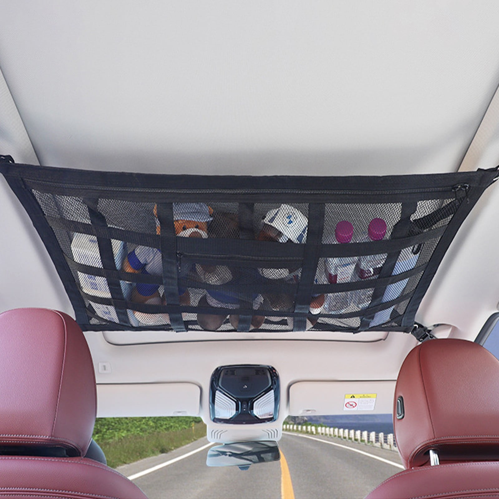 Meitianfacai Car Ceiling Cargo Net Pocket, Upgraded Car Ceiling Storage ...