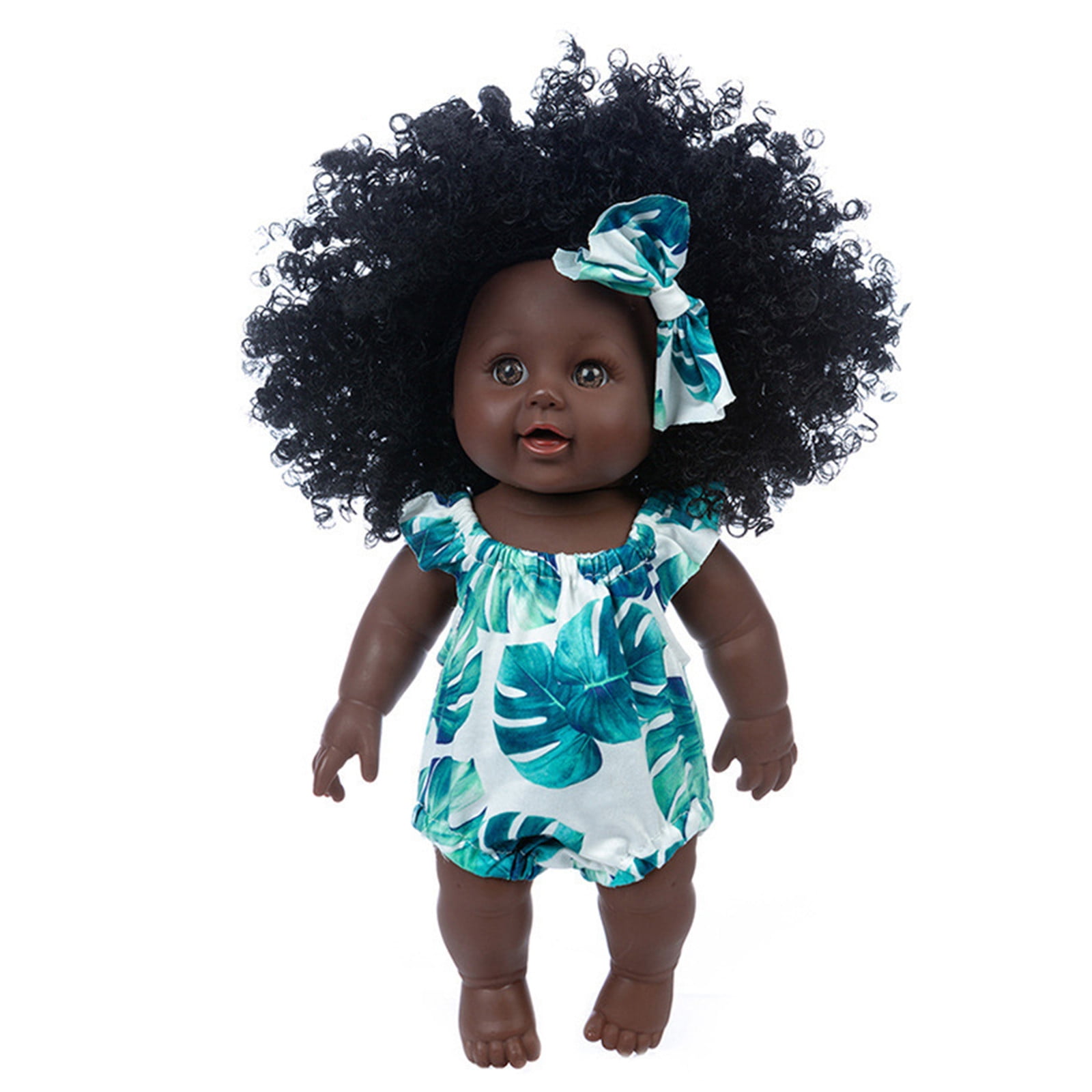Meitianfacai Cute Curly Black Baby Dolls Newborn Dolls Realistic ...