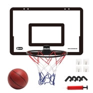 AND1 Over the Door Mini Basketball Hoop, 18"x12" Shatterproof Backboard ...