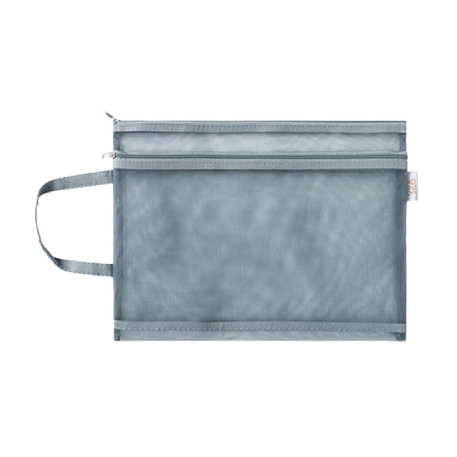 Meitianfacai Double-layer Zipper Pouch, Mesh Stationery Bags with ...