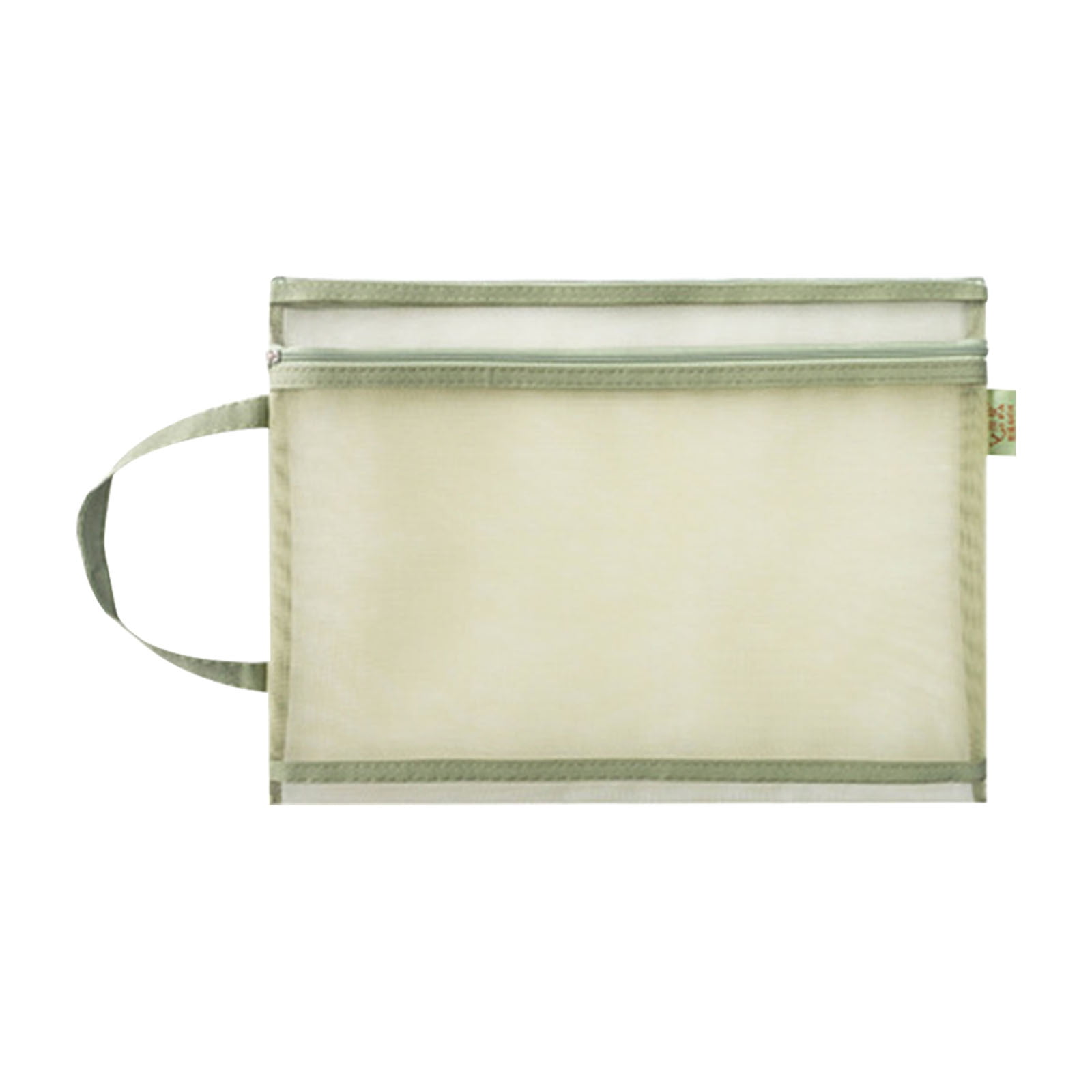 Meitianfacai Double-layer Zipper Pouch, Mesh Stationery Bags with ...