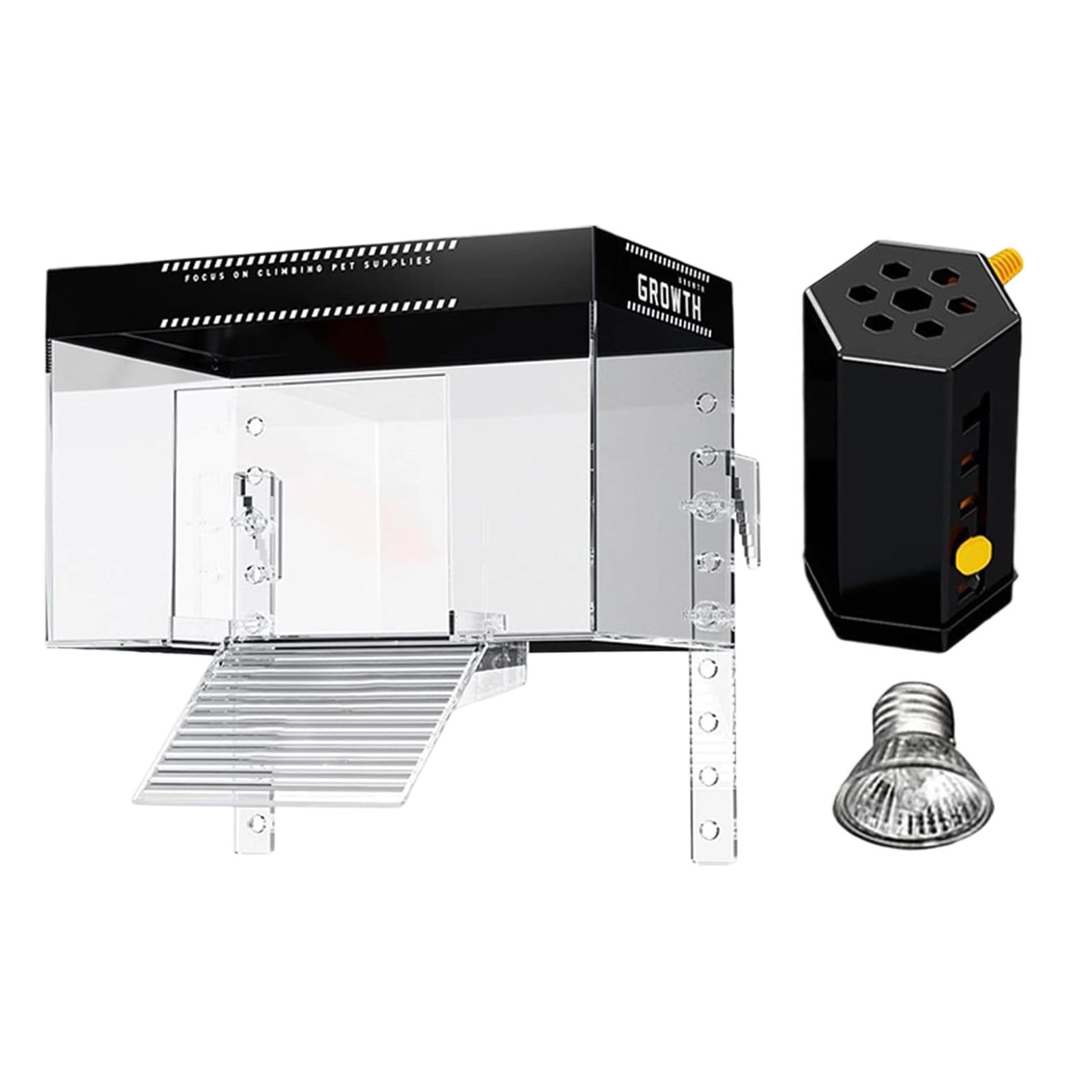 Meitianfacai Large Glass Turtle Tank with Basking and UV Light ...