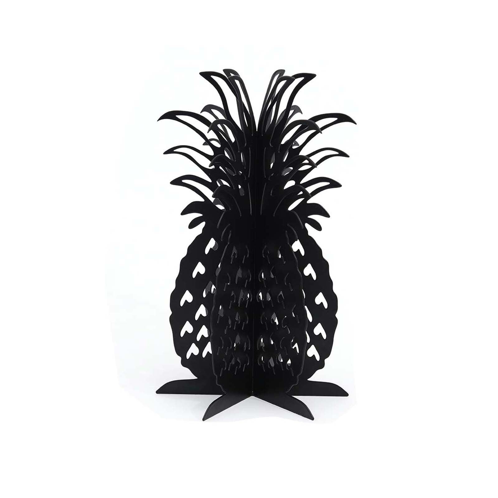 Meitianfacai Metal Table Top Decor, 3D Metal Pineapple Sculpture for ...