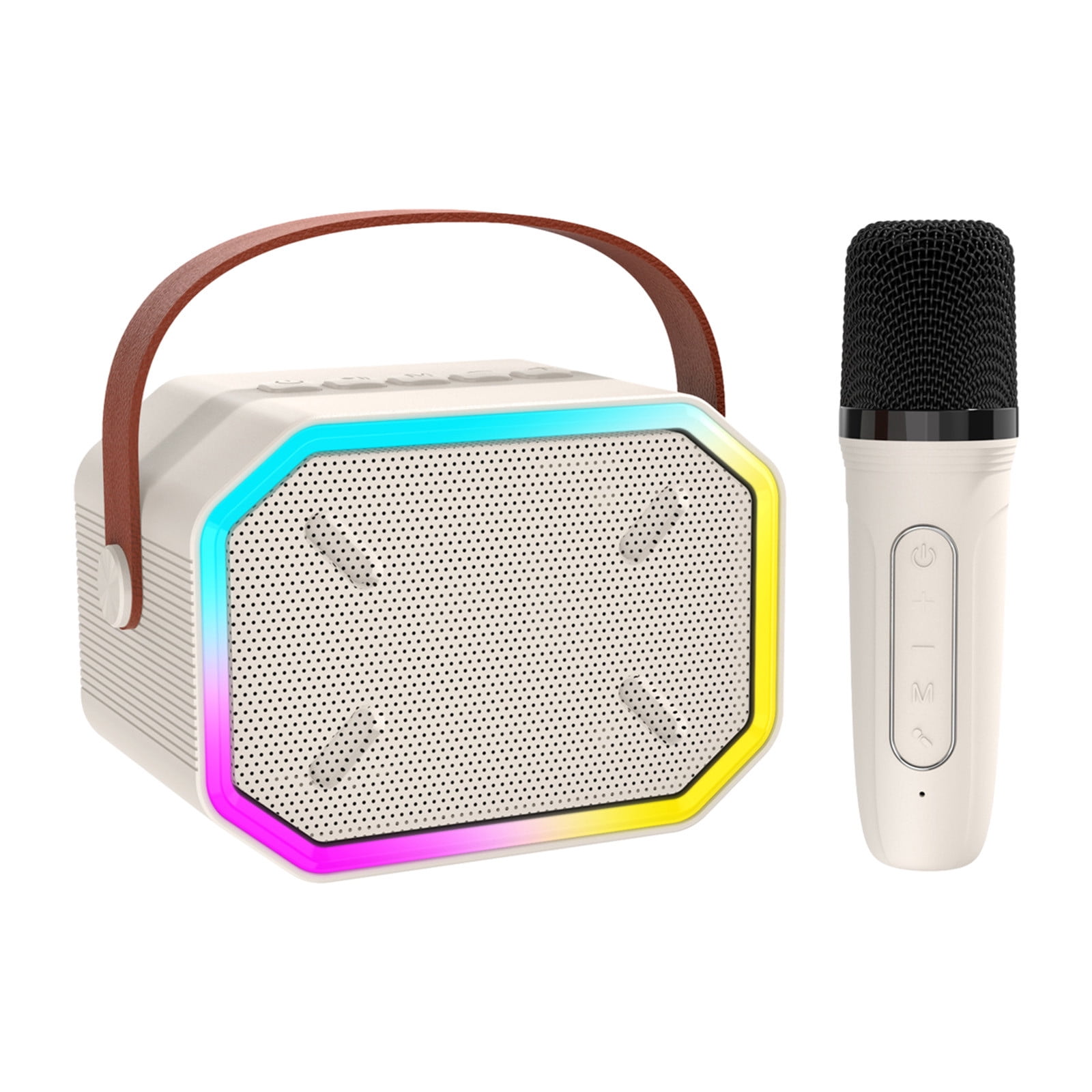 Meitianfacai Portable Bluetooth Speaker with Microphone Set,Retro ...